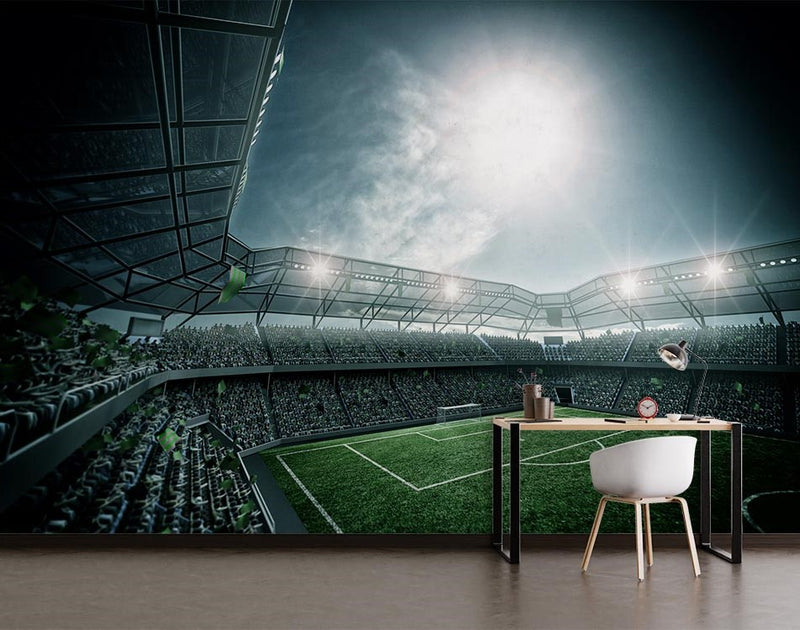 Soccer Stadium Mural Wallpaper – Mural Wonder