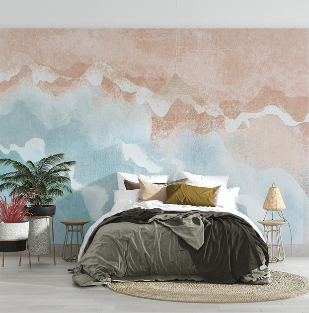 Abstract watercolour wall mural | Abstract wallpaper | Mural Wonder ...