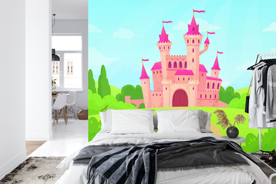 Fairy tale castle wall mural – Mural Wonder